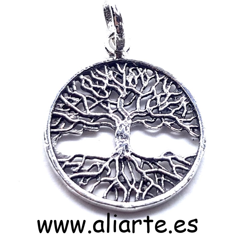 Elegante colgante Árbol de la Vida de Plata. Tree of life silver